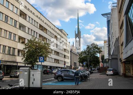 Church of the Sacred Heart of Jesus with tallest in the city bell tower ...
