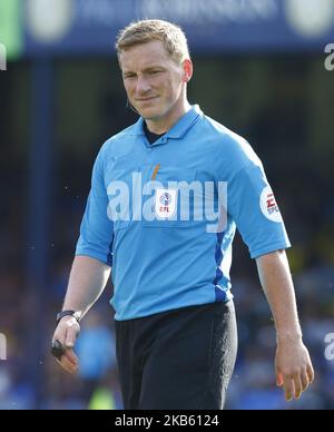 Referee John Busby during the Sky Bet Championship match at the SToK ...