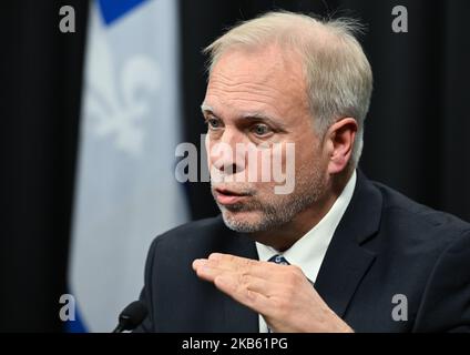 Luc Boileau, Quebec director of National Public Health during a news ...