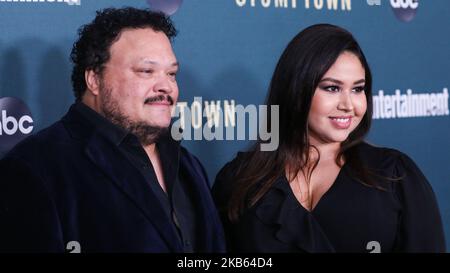 Adrian Martinez and Emy Cee attending the premiere of Stumptown in Los Angeles, California Stock ...