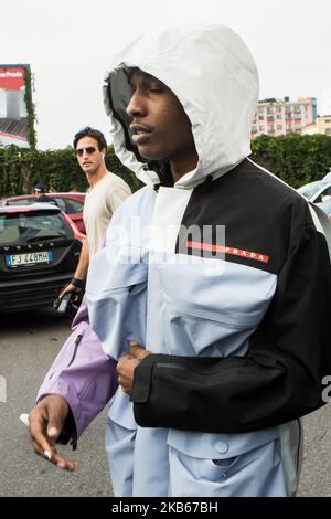 ASAP Rocky outside Prada at Milan Fashion Week, Milano, Italy, on ...