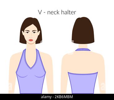 simple vector illustration of a halter dress , in a simple and clean ...