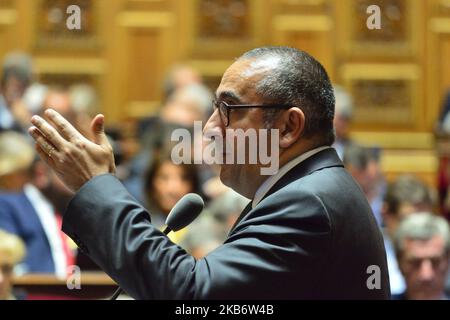 French Minister of the Interior Laurent Nunez speaks during a session ...