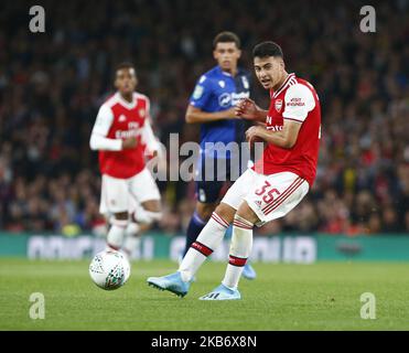 Gabriel Martinelli of Arsenal during the Nottingham Forest v Arsenal ...
