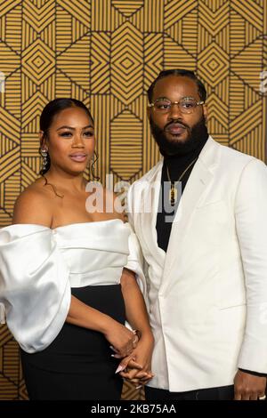 Director Ryan Coogler and his wife Zinzi Evans attending The Black ...
