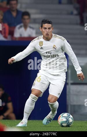James Rodriguez of Real Madrid controls the ball during the Copa del ...