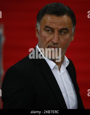 Christophe Galtier manager of Lille OSC during UAFA Champion League ...