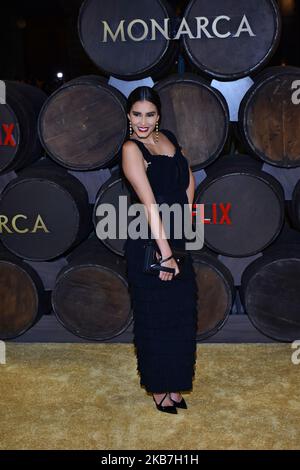 Barbara Islas poses for photos during the launching of the Tv Series ...