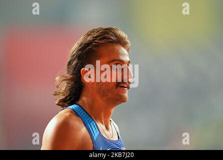 Craig Engels of United States competing in the 1500 meter for men ...