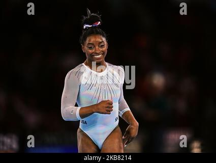 Simone Biles of United States of America winning vault for women at the ...