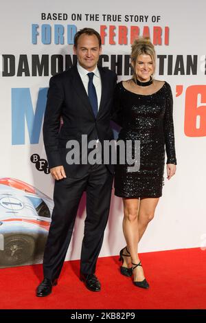 Ben Collins and Georgina Collins attend the Le Mans 66 UK Premiere ...