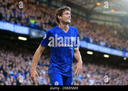 Chelsea's Marcos Alonso during the Premier League match at Stamford ...