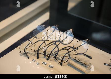 A logo of Fielmann is seen in Stuttgart, Germany on October 20, 2019 ...