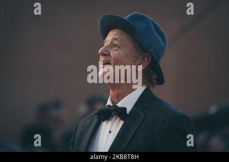 Bill Murray walks a red carpet during the 14th Rome Film Festival on ...