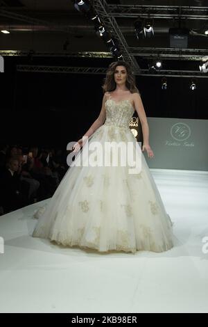 fashion model with Vertize Gala design, during the bridal fashion ...