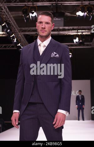 fashion model with Protocolo design, during the bridal fashion Madrid ...