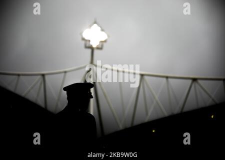 The Remembrance Day display at the Stadium Of Light during the Premier ...