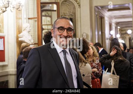 French Junior Interior Minister Laurent Nunez attending the Ligue 1 ...