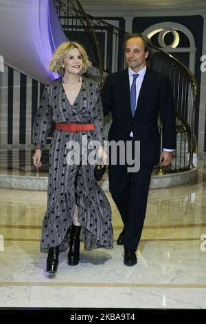 Narcís Rebollo and Eugenia Martínez de Irujo on their arrival at the ...
