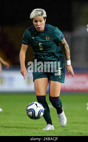 Elena Linari of Italy in action against Ada Hegerberg of Norway during ...