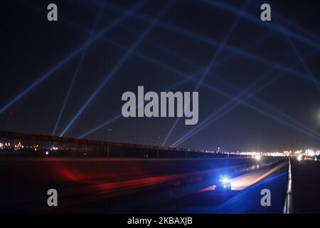 A Interactive Art installation titled 'Border Tuner' installed on ...