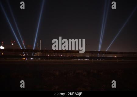 A Interactive Art installation titled 'Border Tuner' installed on ...