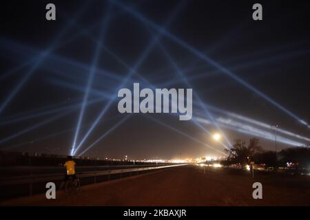 A Interactive Art installation titled 'Border Tuner' installed on ...