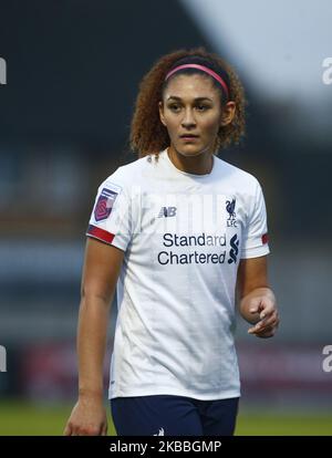 BOREHAMWOOD, ENGLAND - NOVEMBER 24: Jade Bailey of Liverpool Women during Barclays Women's Super ...