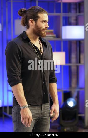 Turkish actor Can Yaman attends the "El Turco" premiere at Cine Palacio ...