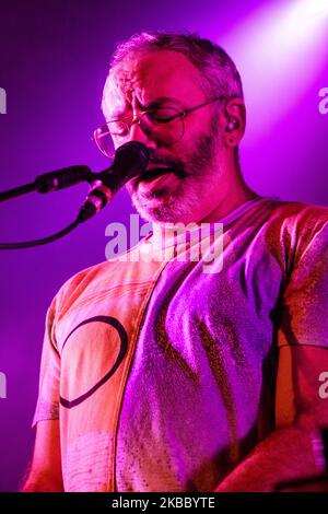 Rob Smoughton of Hot Chip performs at the Coachella Music & Arts ...