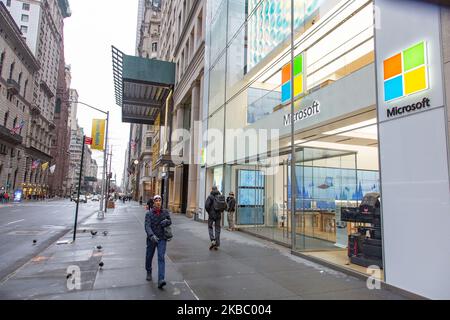 microsoft new york city flagship store fifth avenue New York City USA ...