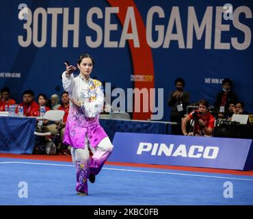 Lachkar Basma of Brunei performs her routine during the Women's ...