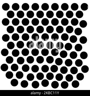 Abstract rounded geometric repeated pattern. Flat, retro design. Vector ...