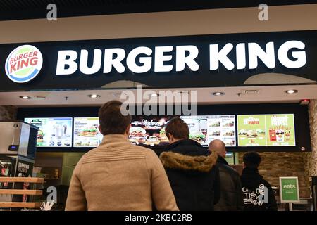Burger King logo. On Tuesday, 17 August 2021, in Edmonton, Alberta ...
