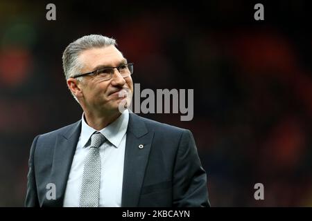 New manager Nigel Pearson meets the Watford fans before the Premier ...