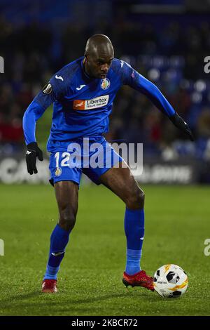 Allan Romeo Nyom of Getafe C.F during the La Liga match between ...