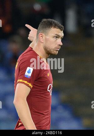 Edin Dzeko of AS Roma during the Serie A match between AS Roma and AC ...