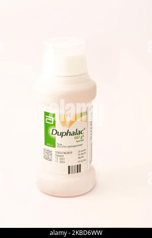 Cairo, Egypt, October 5 2022: Duphalac lactulose syrup medication ...