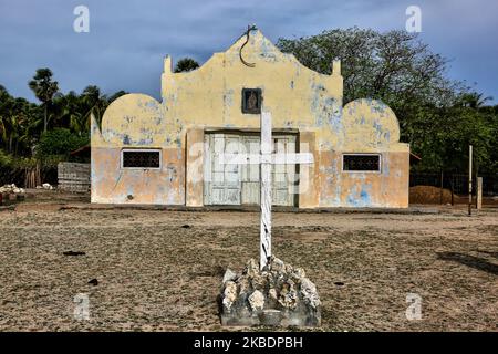 Catholic church on Analaitivu Island in the Jaffna region of Sri Lanka. This church is the ...