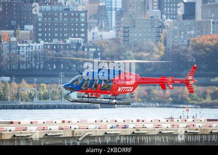NYC aerial of heliport Stock Photo - Alamy