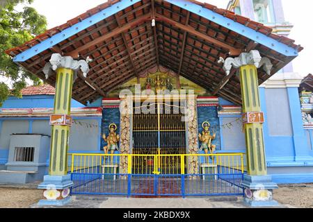 South Murugan Temple (South Murugan Kovil) on Analaitivu Island in the Jaffna region of Sri ...