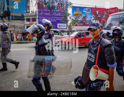 Nepali police officers Kathmandu Nepal Stock Photo - Alamy