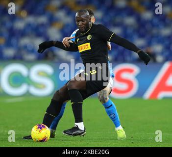 Romelu Lukaku of S.S.C. Napoli is in action during the 25th day of the ...