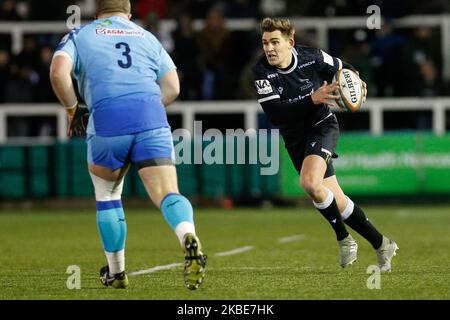 Toby Flood of Newcastle Falcons in action during the Greene King IPA ...
