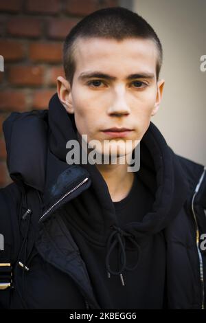 People attend the Street Style at Fendi fashion show: January 13 ...