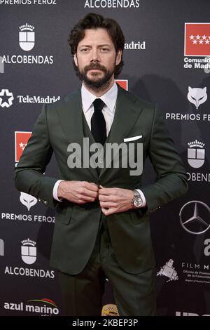 Álvaro Morte attends the red carpet of the Actor's Union Awards at the ...