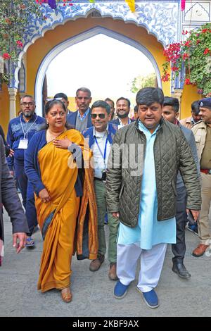 Actress and Author Lisa Ray speaks during Jaipur Literature Festival at ...