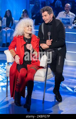 Donatella Rettore during the TV show "Domenica IN", in Rome, Italy, on ...