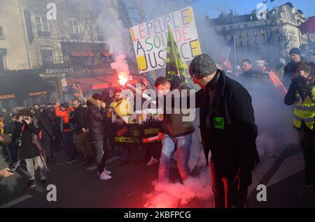 Thousands of people demonstrated again in Paris (France) on January 29 ...