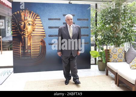 Archaeologist Zahi Hawass during the photocall to visit the EXHIBITION ...